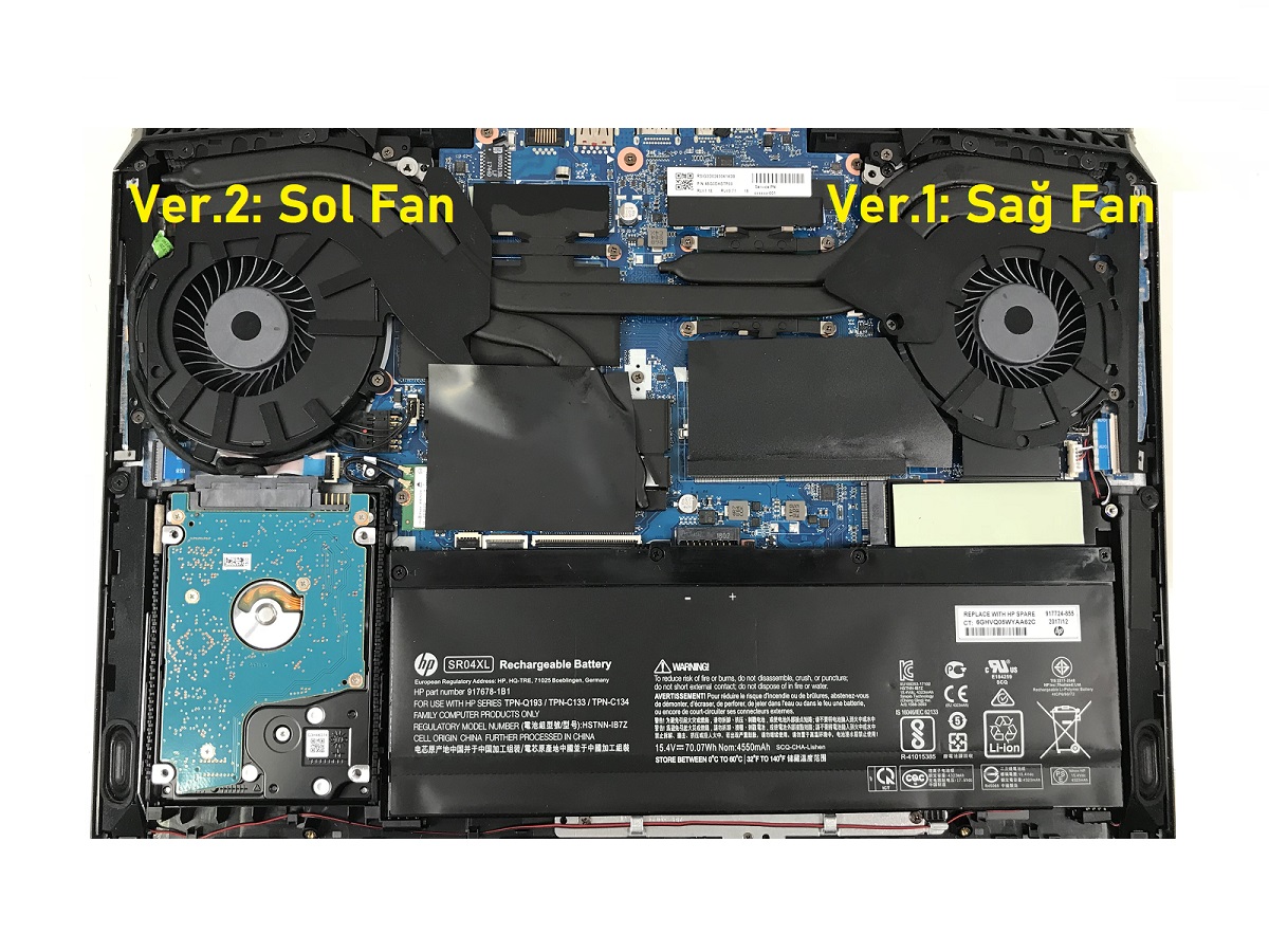Hp Omen 15-dc1011nt Fan V1 (Sağ Fan) - 143511-yn-4841 - Dataservis.Net