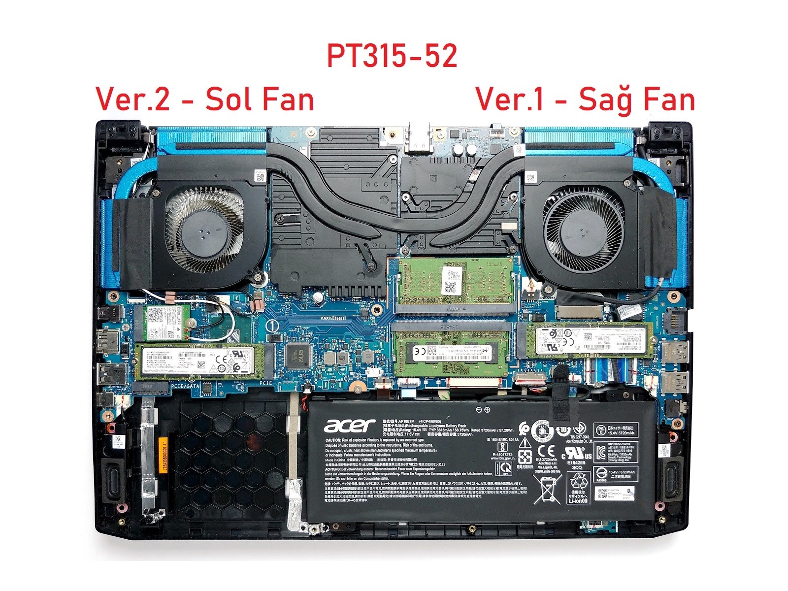 Acer Predator Triton 300 N20C3 Fan V2 (Sol Fan) - 849958-hc-9317 ...